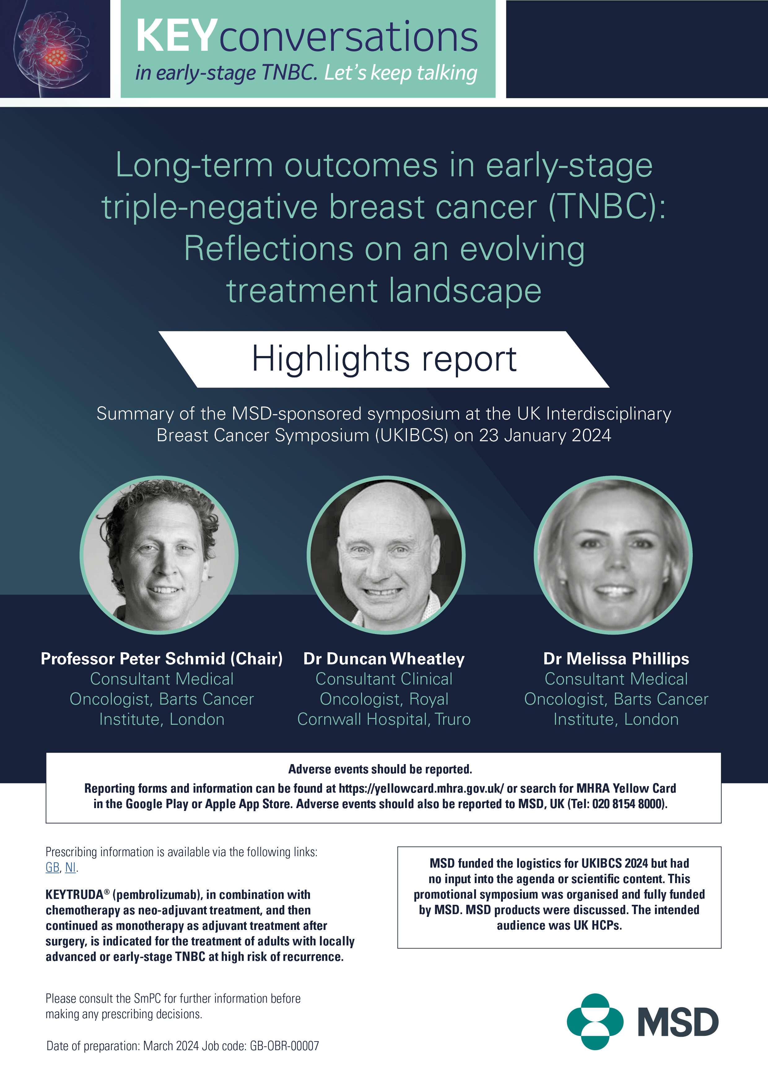 Training and resources TNBC | MSD Connect
